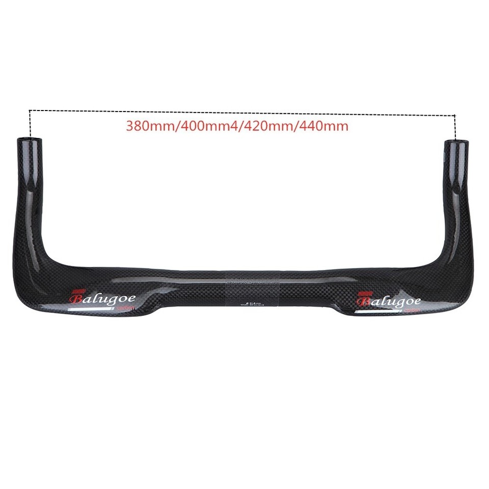 BALUGOE Carbon Fiber TT Bullhorn Handle Bar Time Trial Triathlon Bike ...