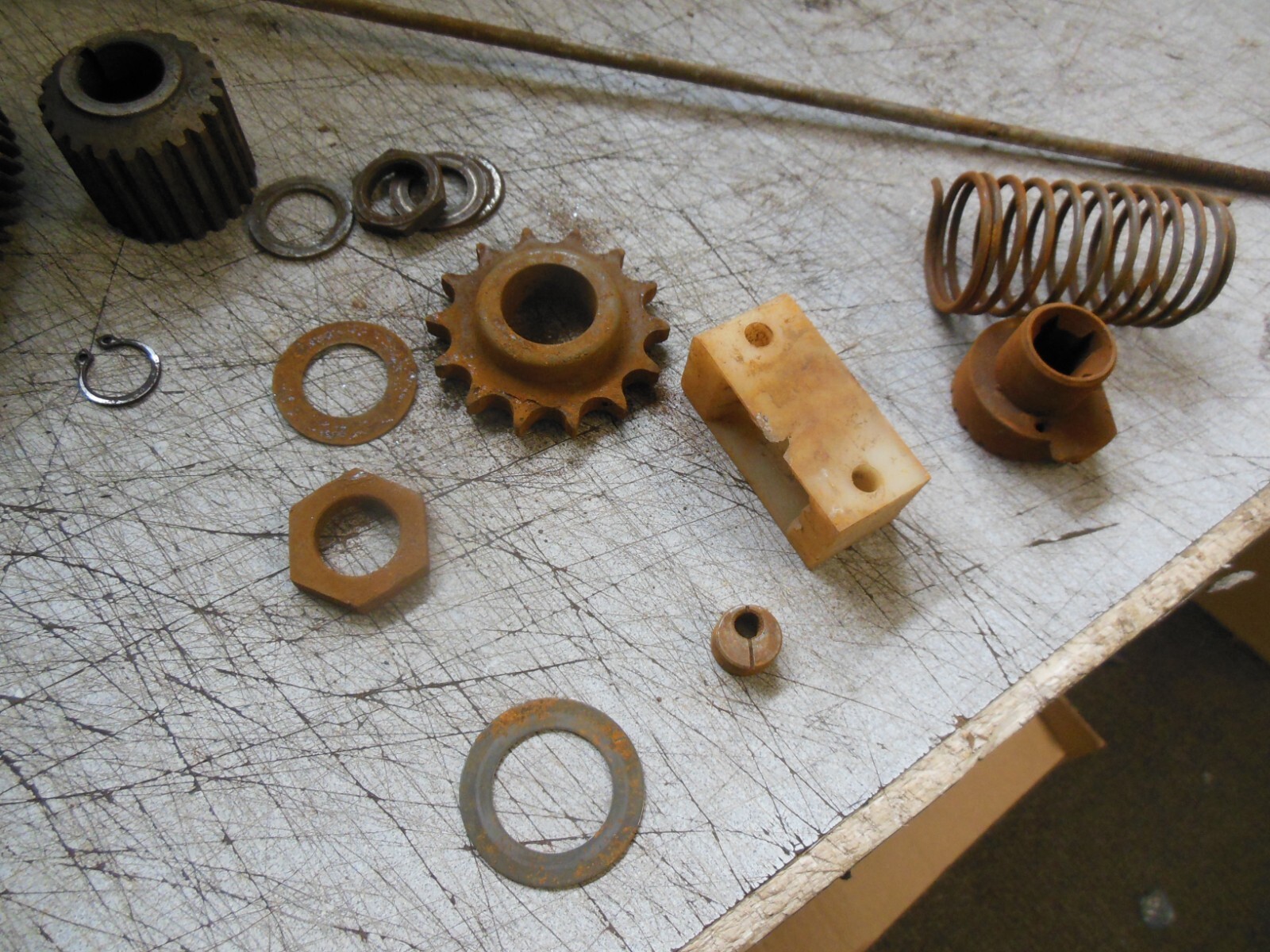 69-72 DKW Hercules Sachs 125 Sub Frame Skid Plate Clutch Swingarm Etc ...