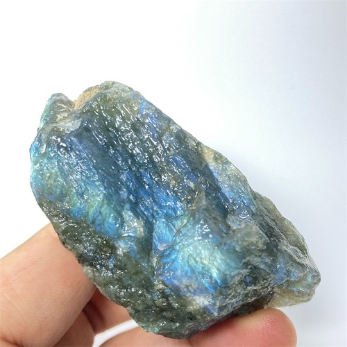 102g Natural Blue Labradorite Quartz Crystal healing reiki stone G509 ...
