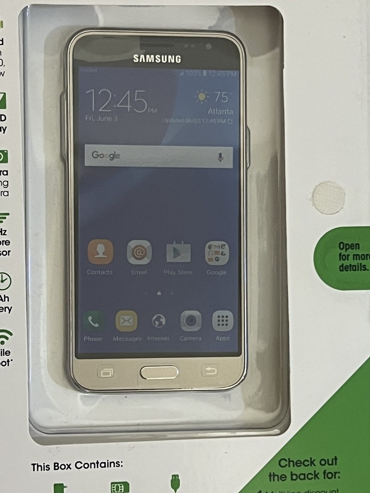 Samsung Galaxy Sol (Cricket Wireless) Smart Phone 4G LTE - Gold - New ...