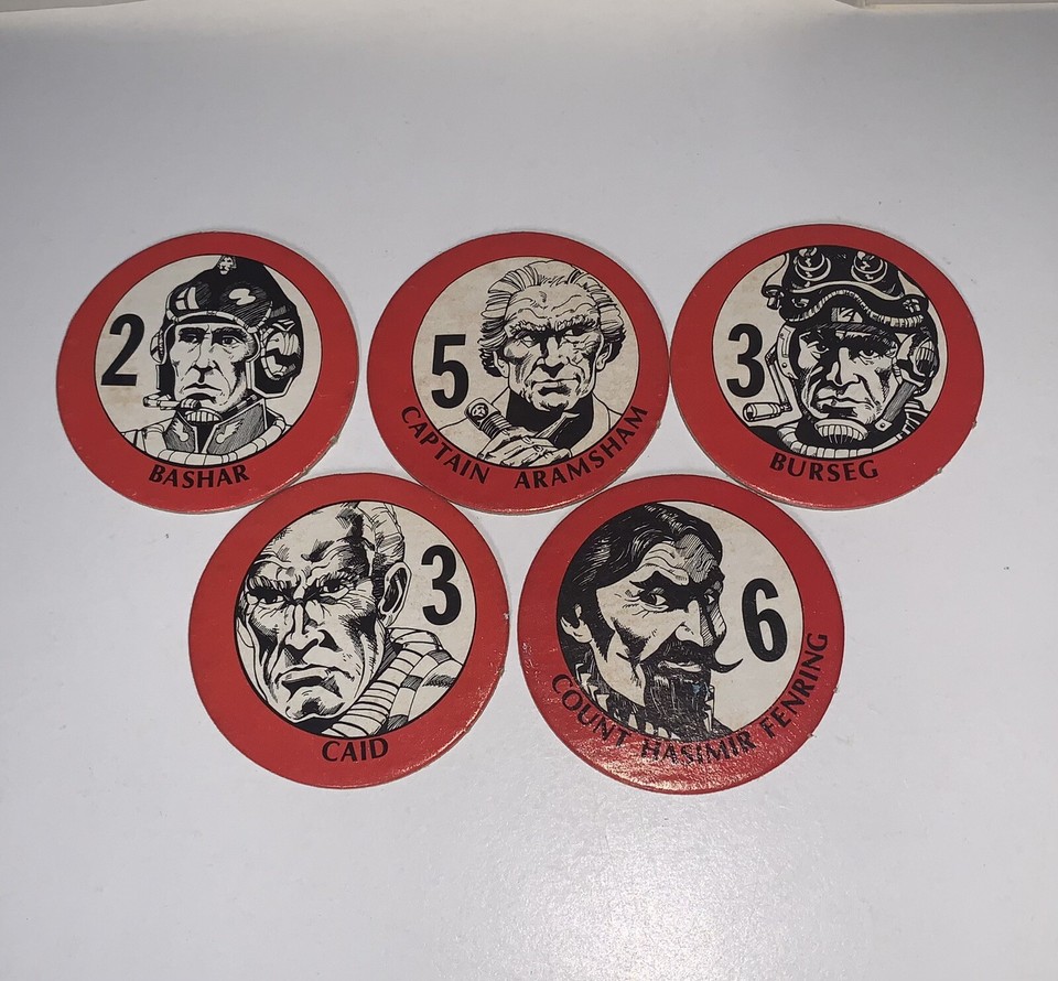 Dune Vtg 1979 Board Game Avalon Hill Red Character Discs Only | eBay