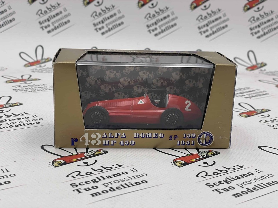 1/43 "Alfa Romeo Hp 450 G.P. 159 1951" R43 Brumm | eBay