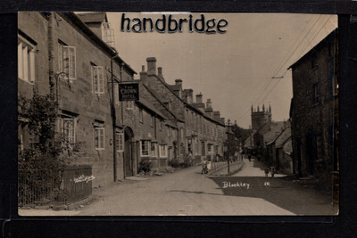 Blockley, The Crown Hotel & Village Scene - real photographic postcard ...