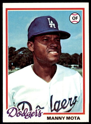 1978 TOPPS MANNY MOTA LOS ANGELES DODGERS #228 (112) | eBay