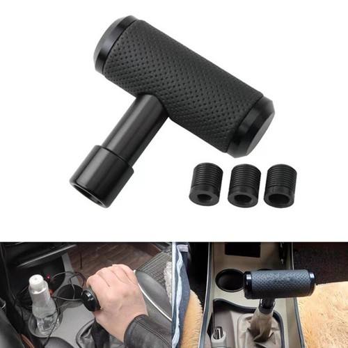 Black Car Manual Gear Shift Knob T-Handle Aircraft Shift Lever Head ...
