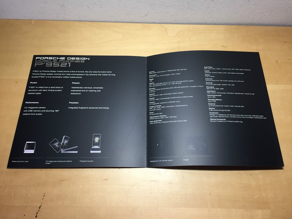 Folleto Booklet - Mobile Phones PORSCHE DESIGN P'9521 - English - For ...