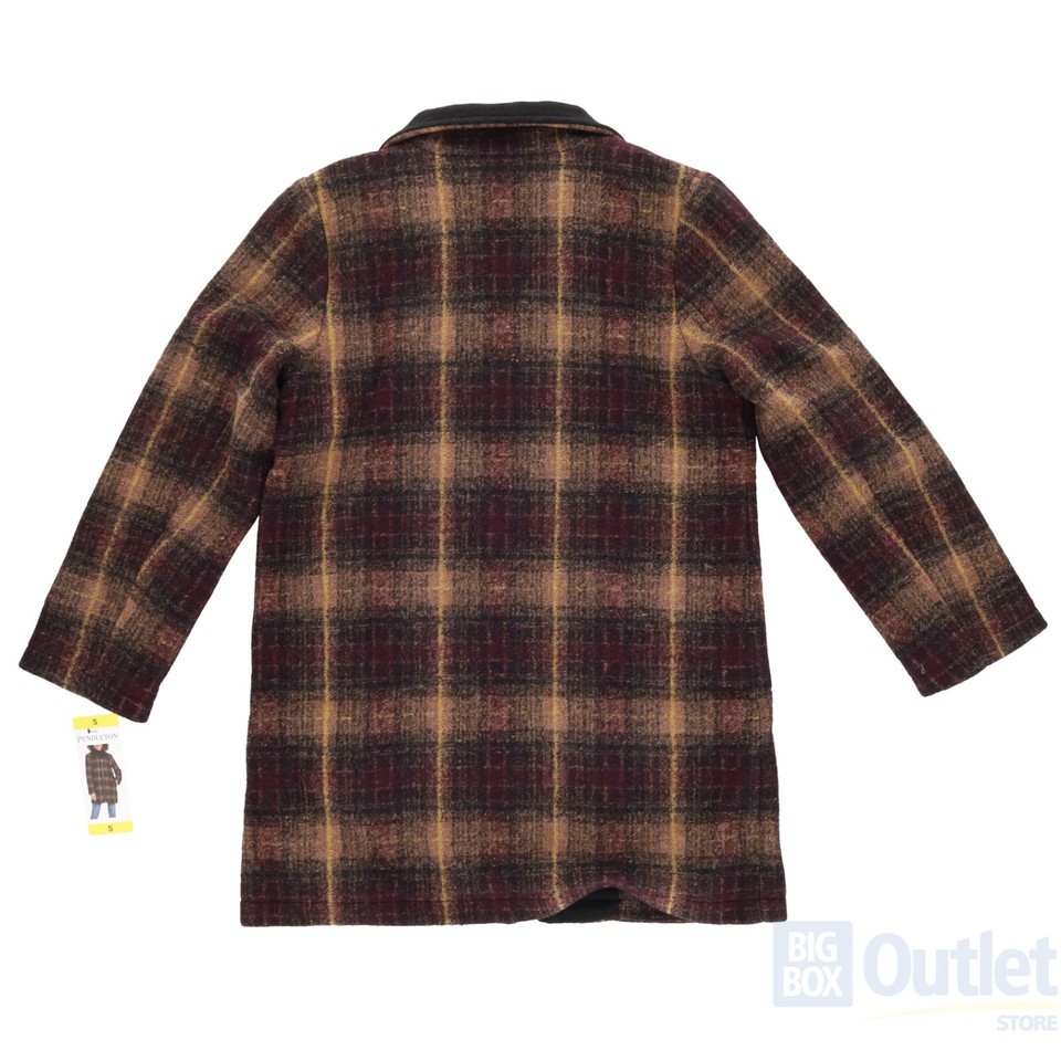 Pendleton - Ladies Wool Blend Walker Jacket Small - Maroon Plaid - New ...
