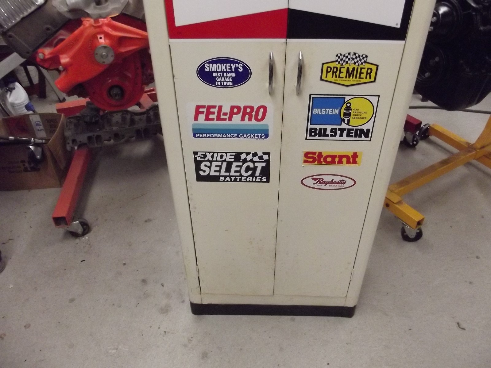 VINTAGE Garage Race Shop Cabinet Racing Team Tool Box Indy 500 ...