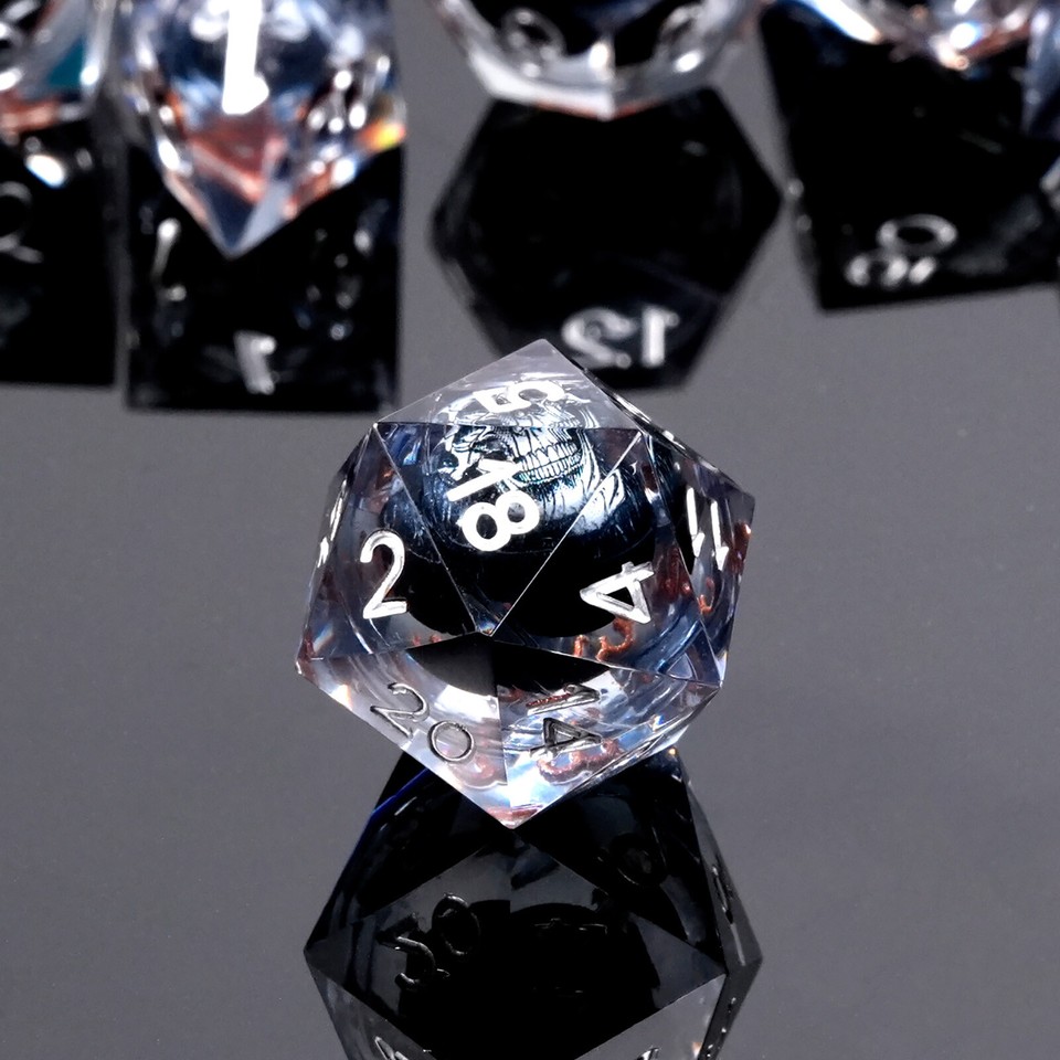 RPG Poly Dice Set D4-D20 DND Sharp Edge Dungeons and Dragons Cthulhu ...