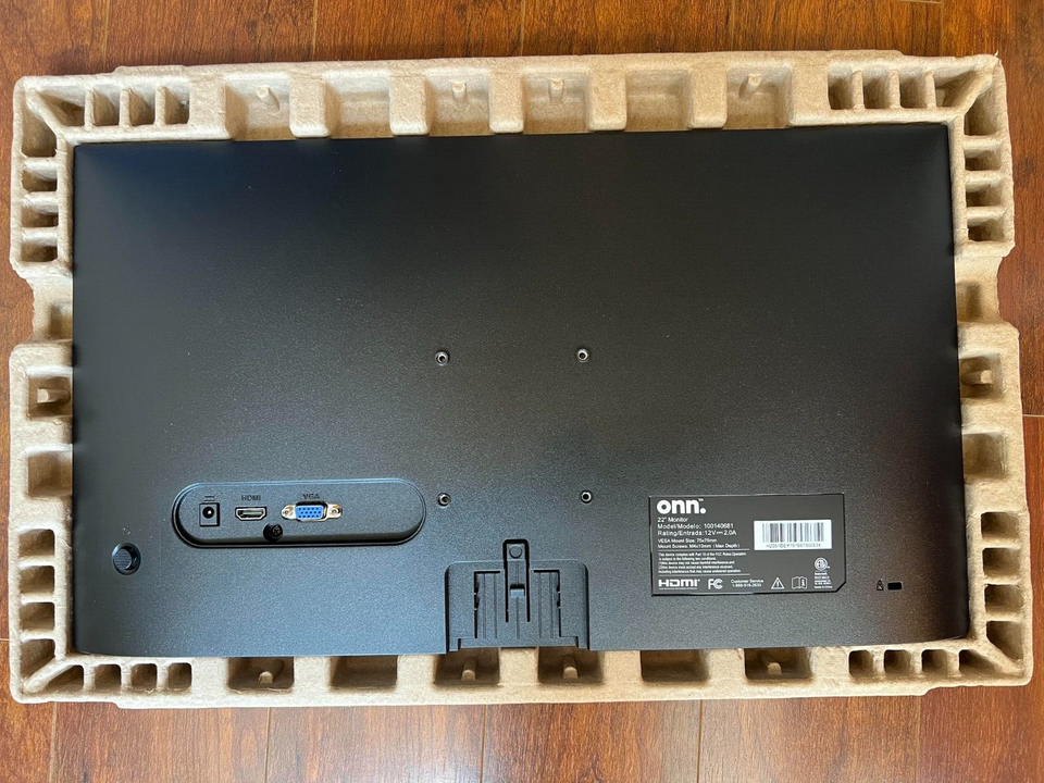 onn. 22" FHD (1920 x 1080p) 100hz Bezel-Less Monitor w/ HDMI Cable- NEW ...