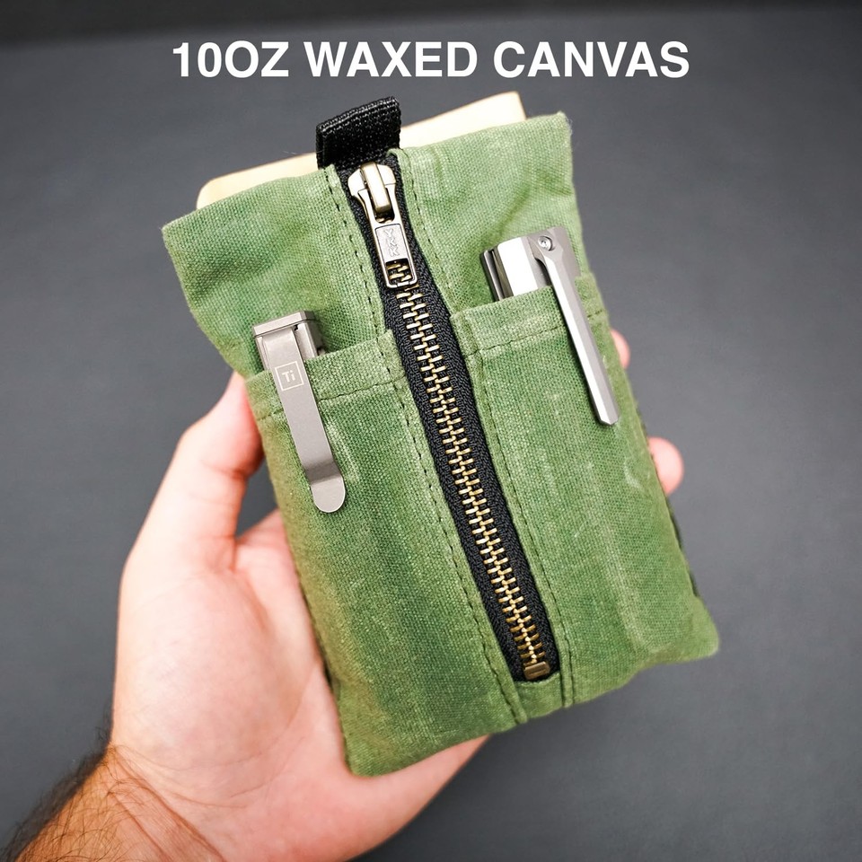 EDC Canvas Pouch, Pocket Organizer, Mighty Pouch for Men, EDC Bags with ...