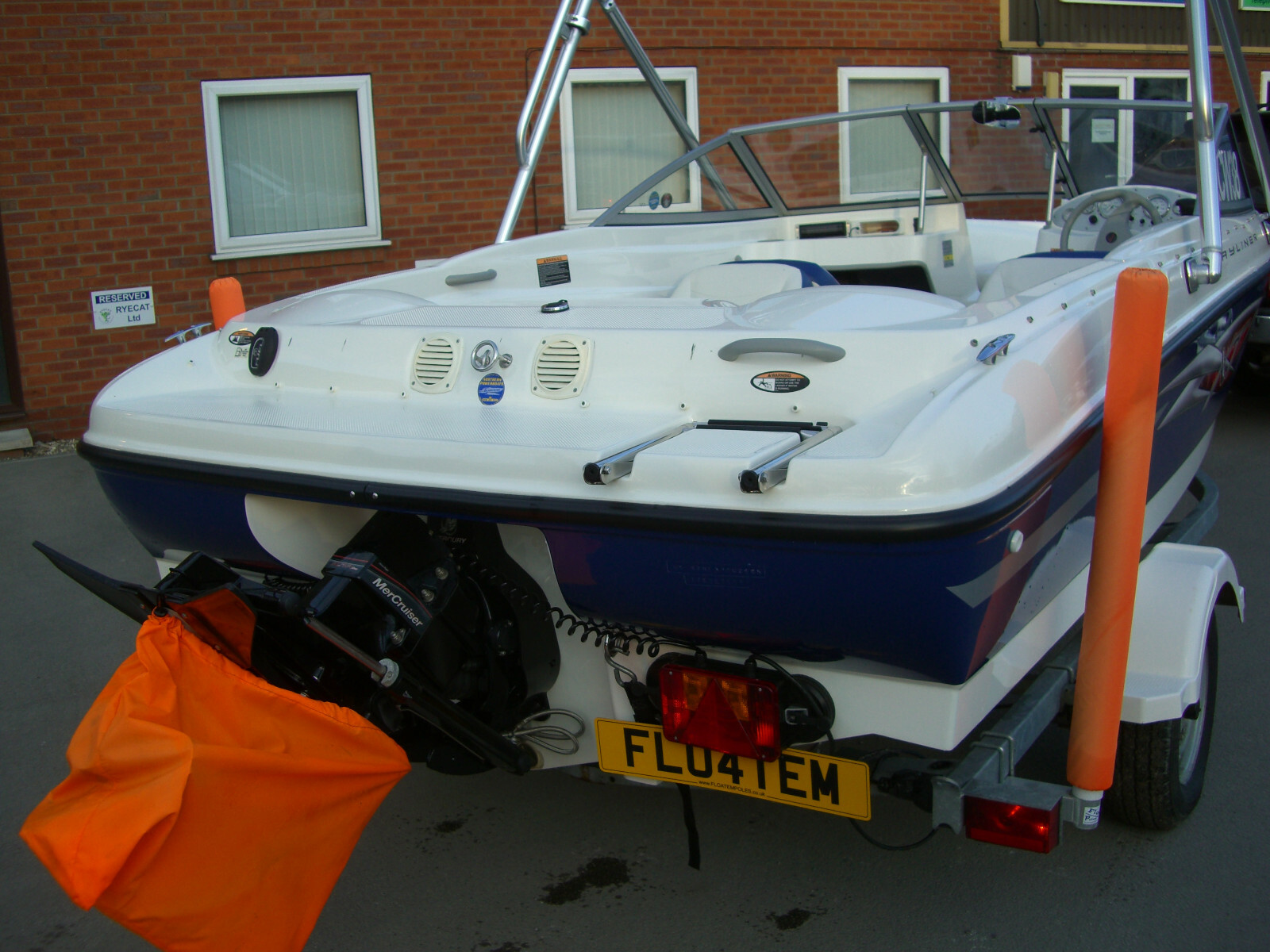 Floatem Poles Boat trailer guide pole docking arms with Hi-Viz cushions ...