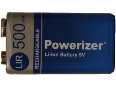 9 Volt Powerizer Lithium Ion Battery (500 mAh) | eBay