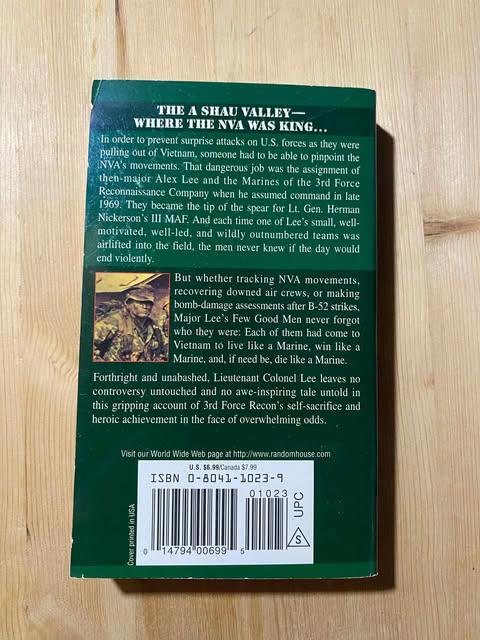 Lt. Col. Alex Lee, USMC (RET.) - Force Recon Command Book BK4 | eBay
