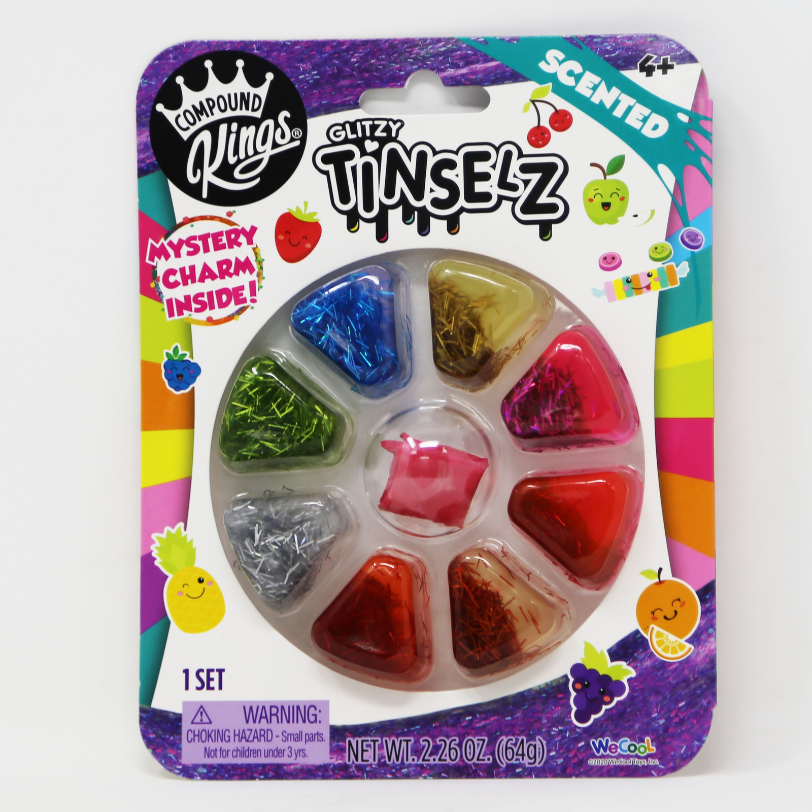 Compound Kings Glitzy Tinselz wheel Slime scented With mystery charm ...