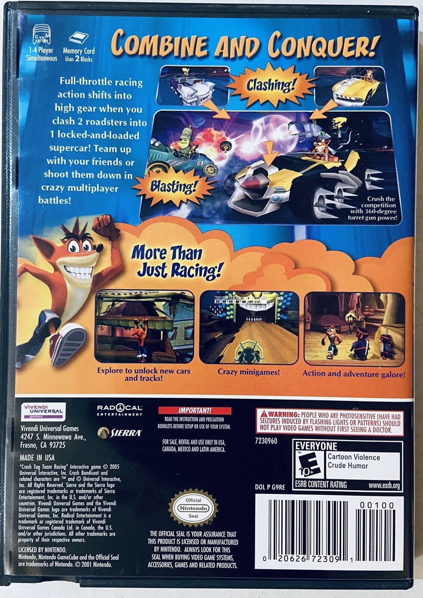 Crash Tag Team Racing Gamecube