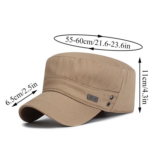 New Mens Cap Army Hat Cadet Castro Military Patrol Baseball Cap Hats ...
