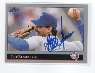 JEFF RUSSELL TEXAS RANGERS 1992 LEAF IP/TTM AUTOGRAPH AUTO | eBay