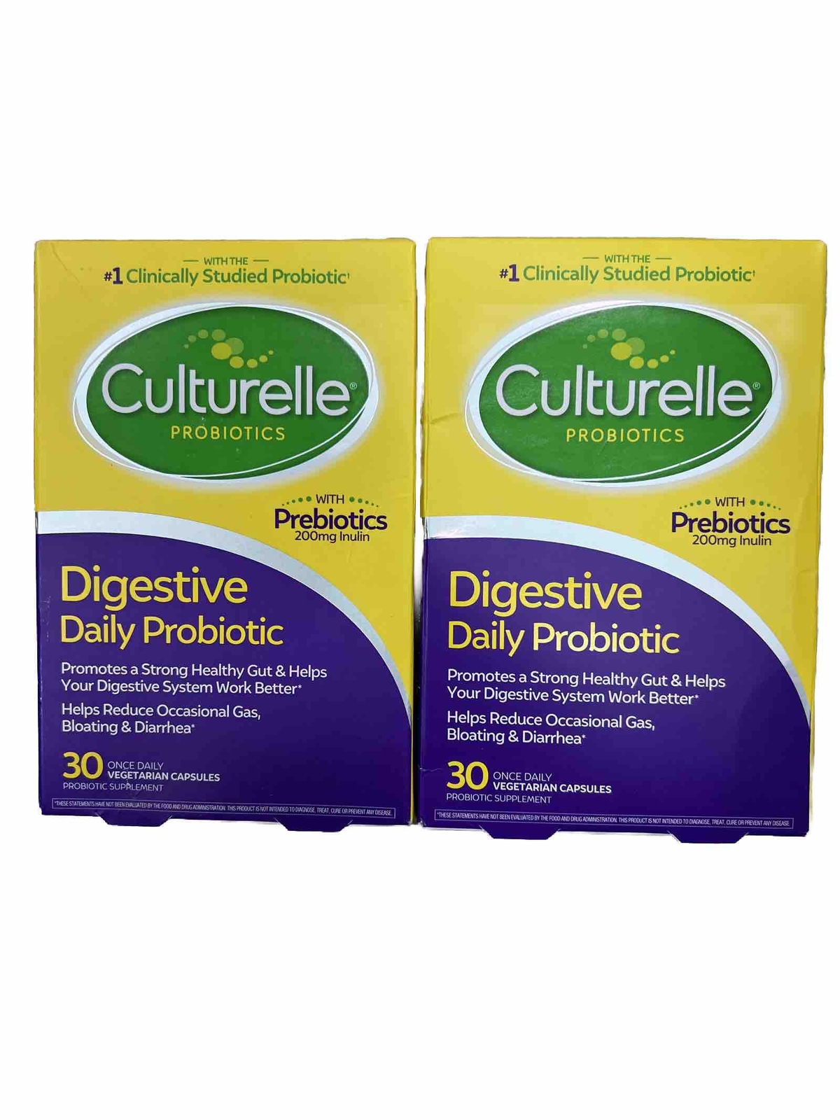 LOT OF 2 Culturelle Digestive Daily Probiotic 30 Capsules EACH EXP 2026 ...