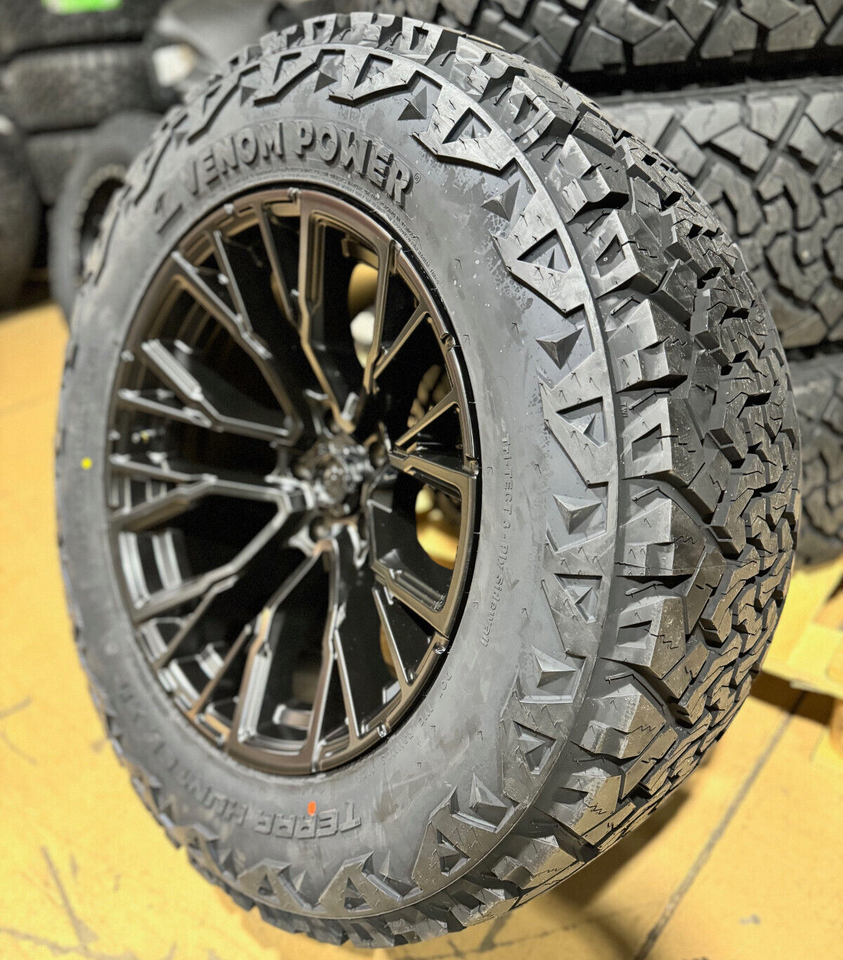 20x10 Fuel D847 Rebar Black Wheels 35" AT Tires 8x6.5 Hummer H1 H2 | eBay