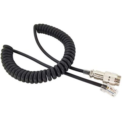 8Pin RJ-45 Modular Plug Mic Microphone Cable Adapter for Yaesu FT-450D ...