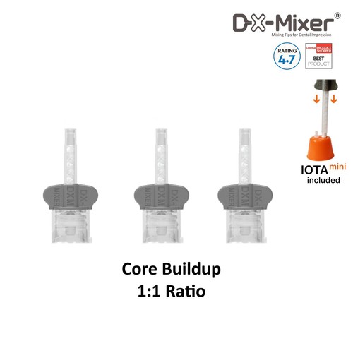Core material Build Up Dental HP Mixing Tips DX-Mixer® 48pcs High ...