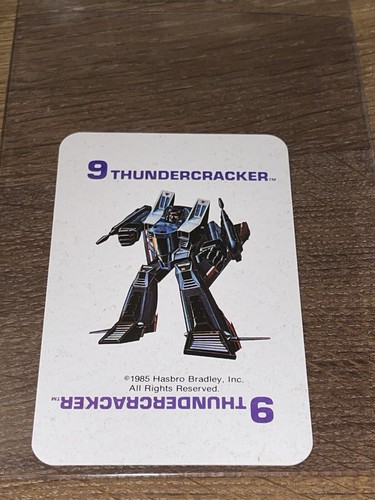 Vintage 1985 Hasbro 🎥 Transformers Card Game Playing Card RARE | eBay