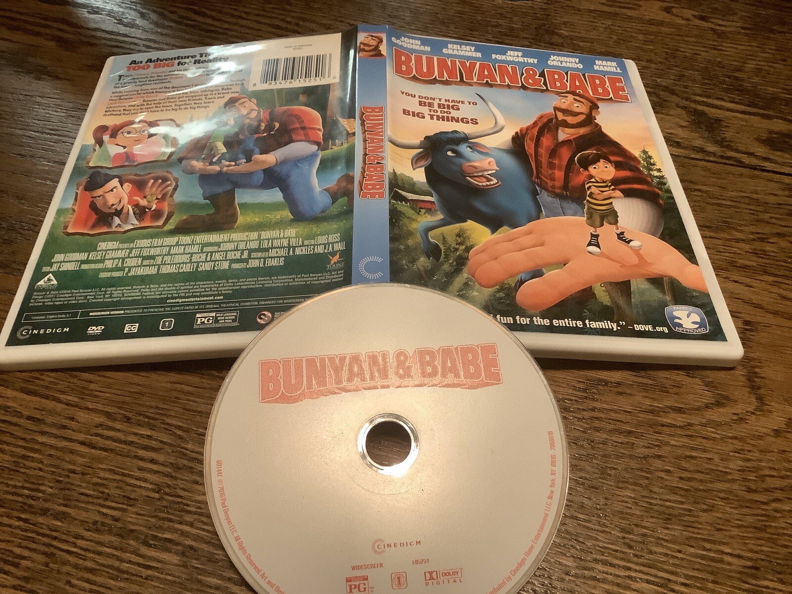 Bunyan Babe (DVD, 2017) USED KIDS CHILDREN CARTOON FUN MARK HAMILL FREE ...