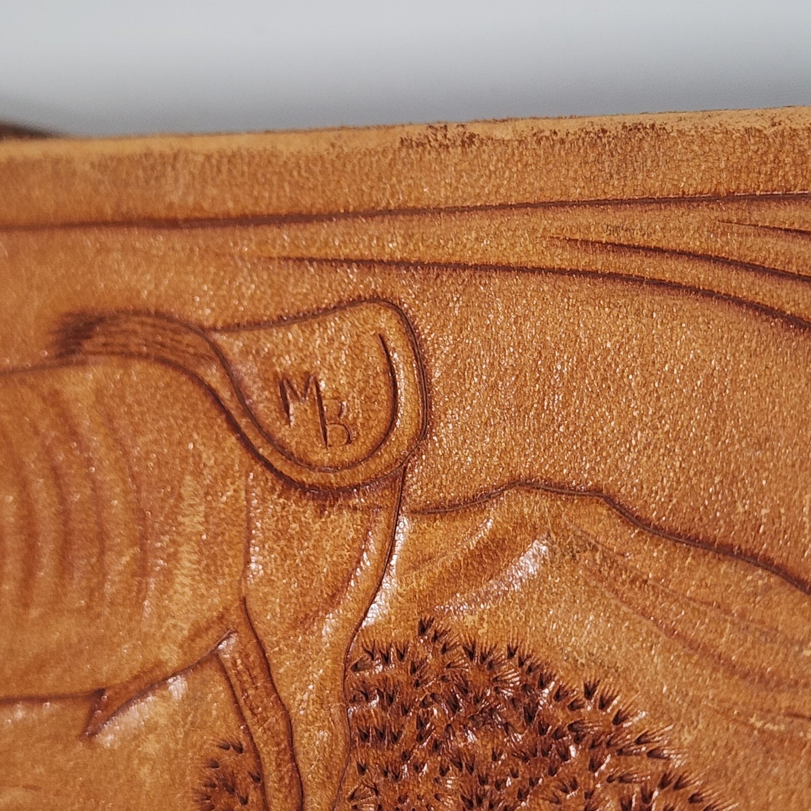 Vintage Leather Western Hand Tooled Gun Belt Holster Right Hand Horse ...