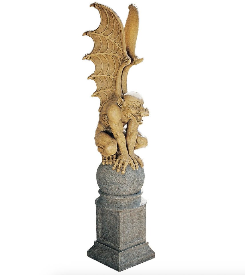 Gargoyle Statue Large Outdoor Stone Garden Vintage Antique Medieval ...