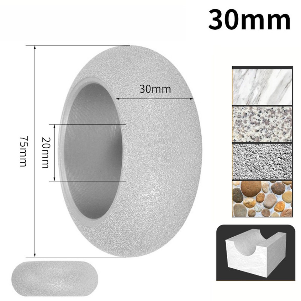 Brazed Grinding Wheel 3inch Grinding Wheel Arc Grinding Fast & Precise ...