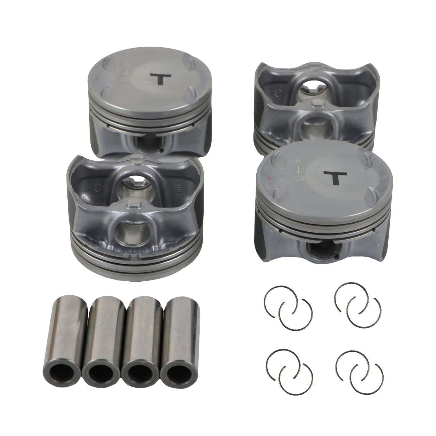 G4KH 4X Engine Pistons Rings Set for Hyundai Elantra 11-20 Kia 23410 ...