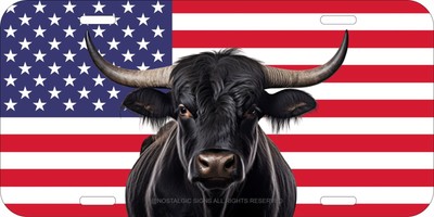 EAT BEEF BULL FARM CATTLE NOVELTY CAR TRUCK ALUMINUM METAL LICENSE ...