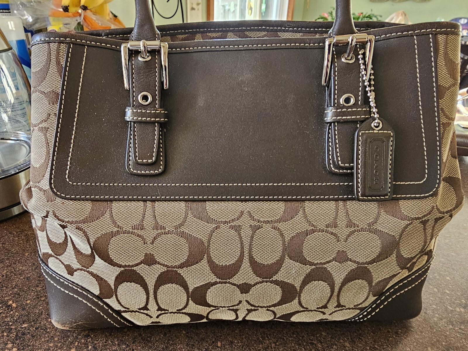Coach Hampton Signature Satchel - Gem