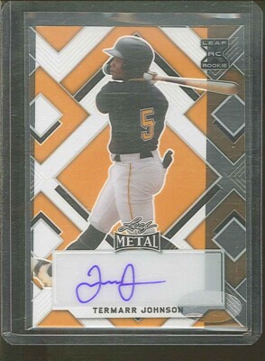 2022 Leaf Metal -Termarr Johnson - Auto 1/1 Signed Proof Pirates | eBay