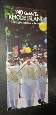 vintage GUIDE TO RHODE ISLAND ocean state 1983 52pgs brochure travel ...