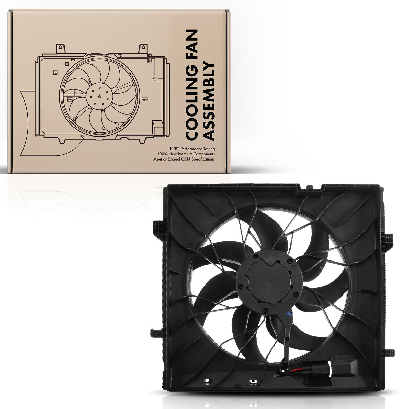 Radiator Cooling Fan Assembly 600W for Benz W166 X166 GL ML-Series ...