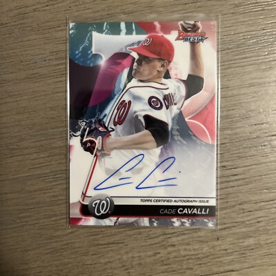 Washington Nationals Cade Cavalli Autograph 2020 bowman’s best 🔥🔥🔥🔥 | eBay