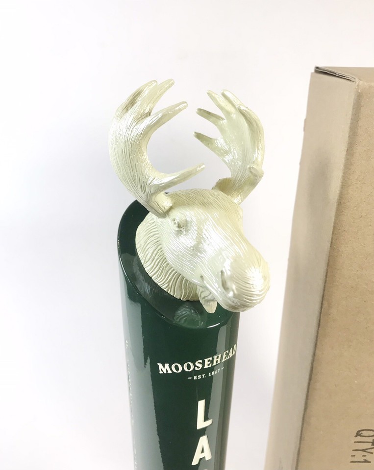 Moosehead Canadian Lager Moose Logo Beer Tap Handle 10.75” Tall Brand ...