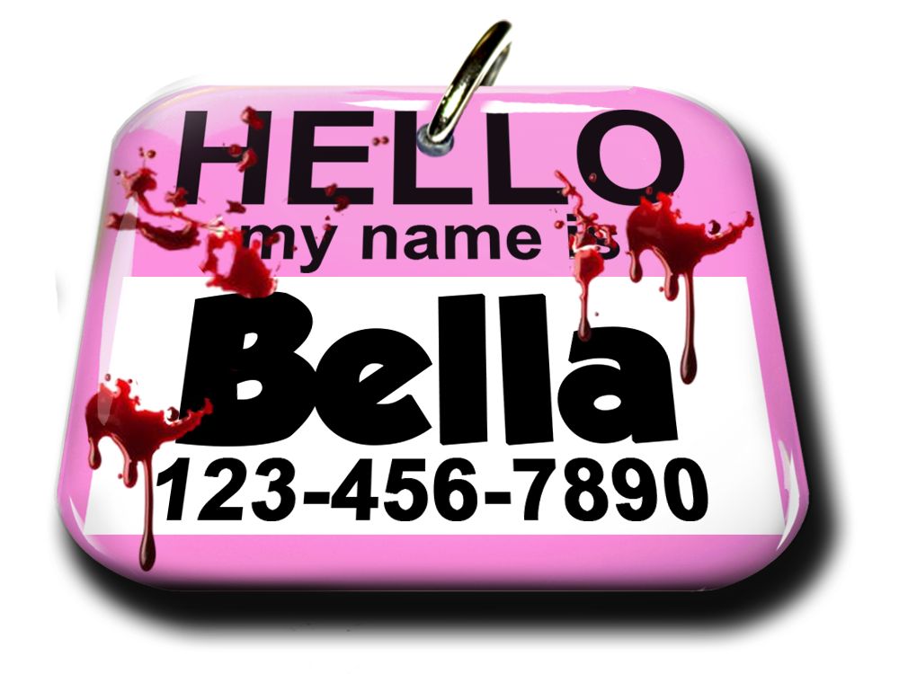 Hello My Name Is Sticker Pink