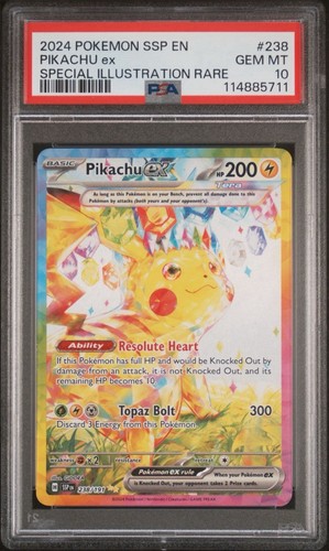 Pokemon 2024 Pikachu ex 238/191 SIR Surging Sparks GEM MINT PSA 10 | eBay