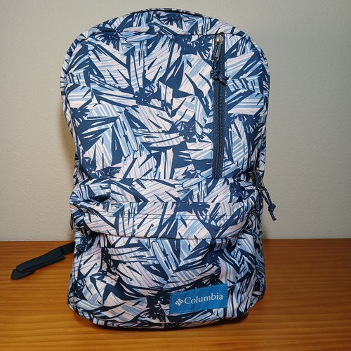 Columbia Backpack Back To School Computer Bag 3 Pocket Zipper Blue ...