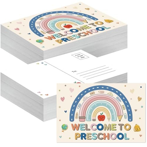 36 Pcs Welcome to Preschool Postcards Back to School Postcards for ...