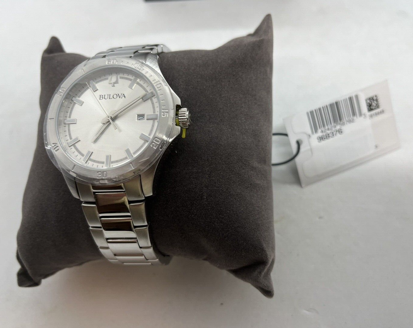 Bulova Men's Quartz Silver-Tone Date Indicator Watch 40MM 96B376 for ...