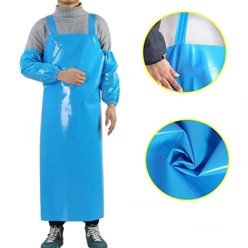 Heavy Duty Apron Unisex TPU Waterproof Butchers Industrial Aprons ...