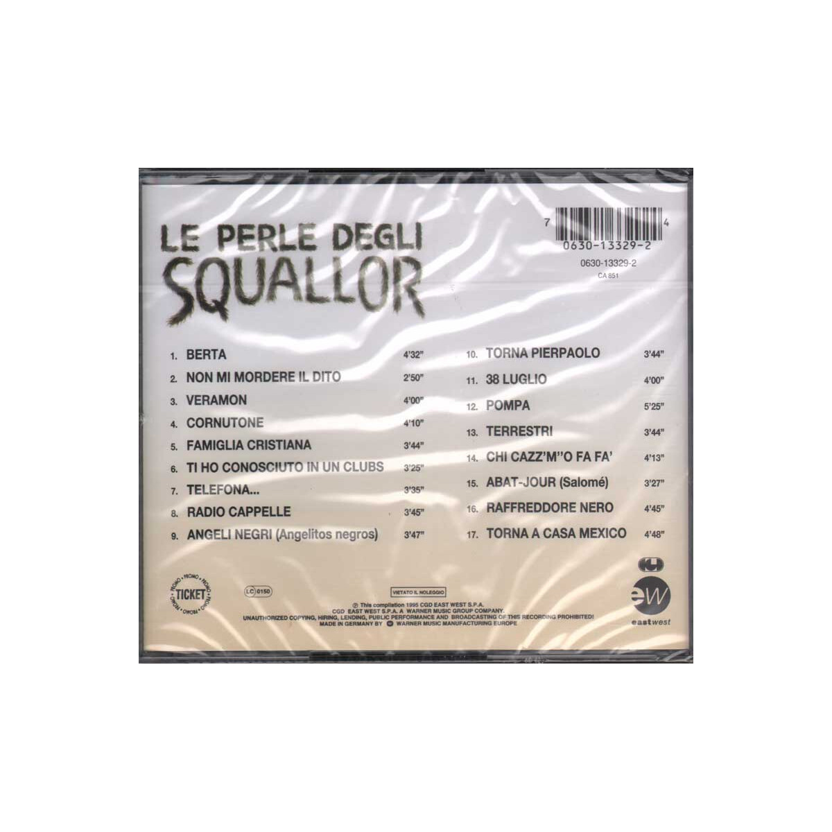 Squallor CD Die Perlen Der Squallor / Cgd East West ‎0630 13329-2 ...