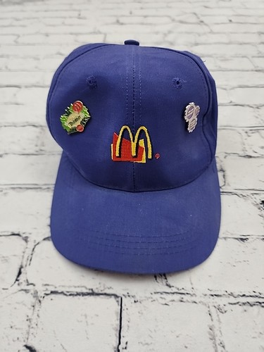 Vintage McDonald's Logo Employee Hat Cap Purple/Blue Uniform USA ...