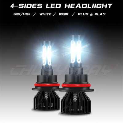 FOR FORD ECONOLINE E150-E450 1995-2007 - 9007 LED Headlight Bulbs Hi ...