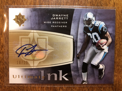 2007 UD Ultimate Collection Dwayne Jarrett Rookie Auto #16/25 -Carolina ...
