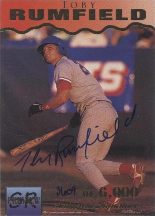 1995 Signature Rookies - Previews Toby Rumfield #31 Signatures /6000 ...